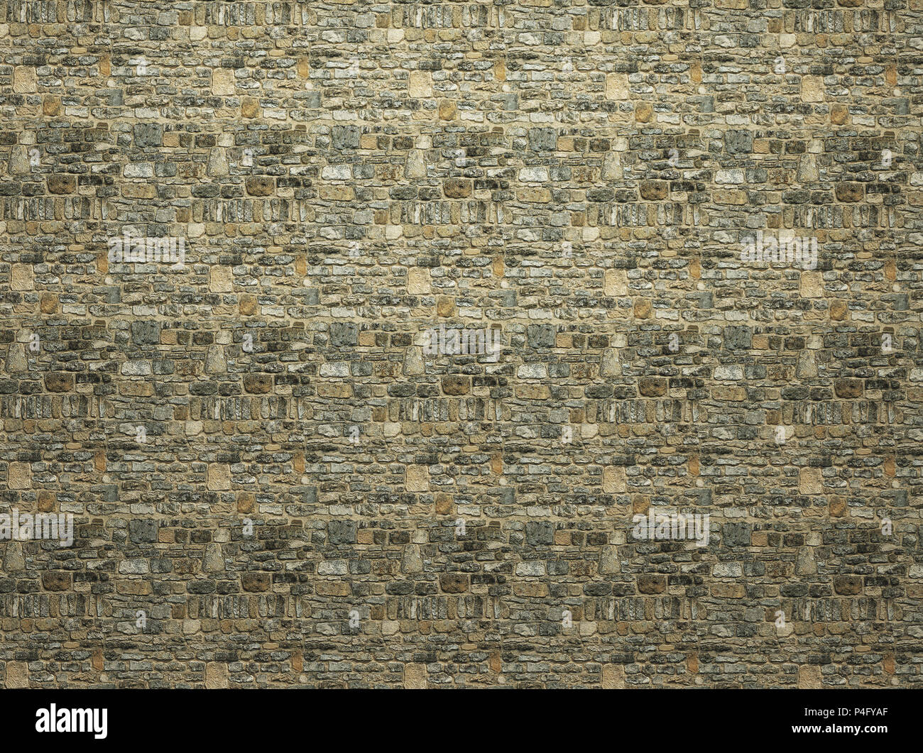 3D render of a stone wall texture Stock Photo - Alamy
