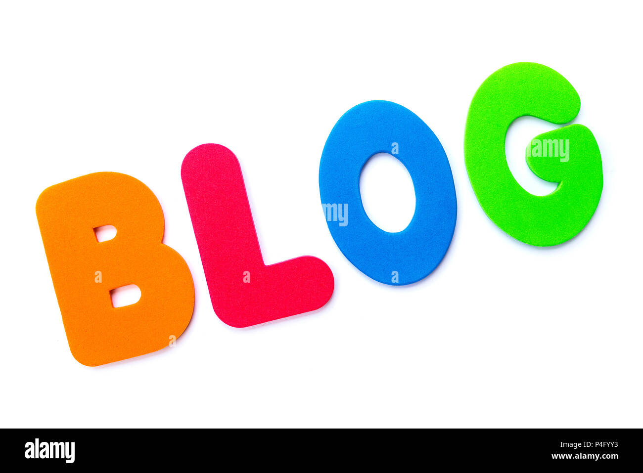 Blog letters Cut Out Stock Images & Pictures - Alamy