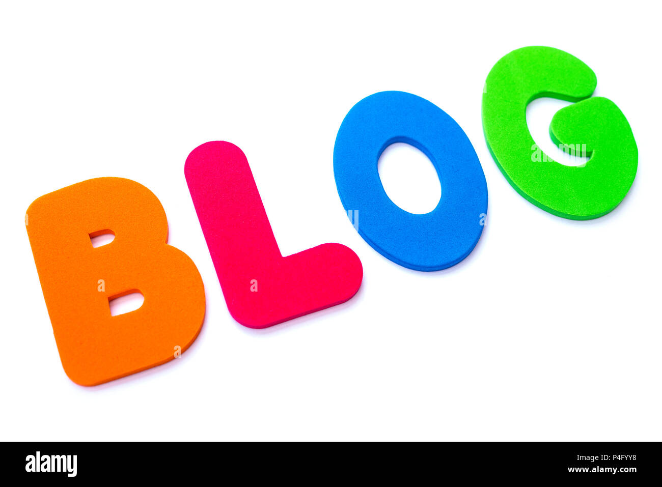 Blog letters Cut Out Stock Images & Pictures - Alamy
