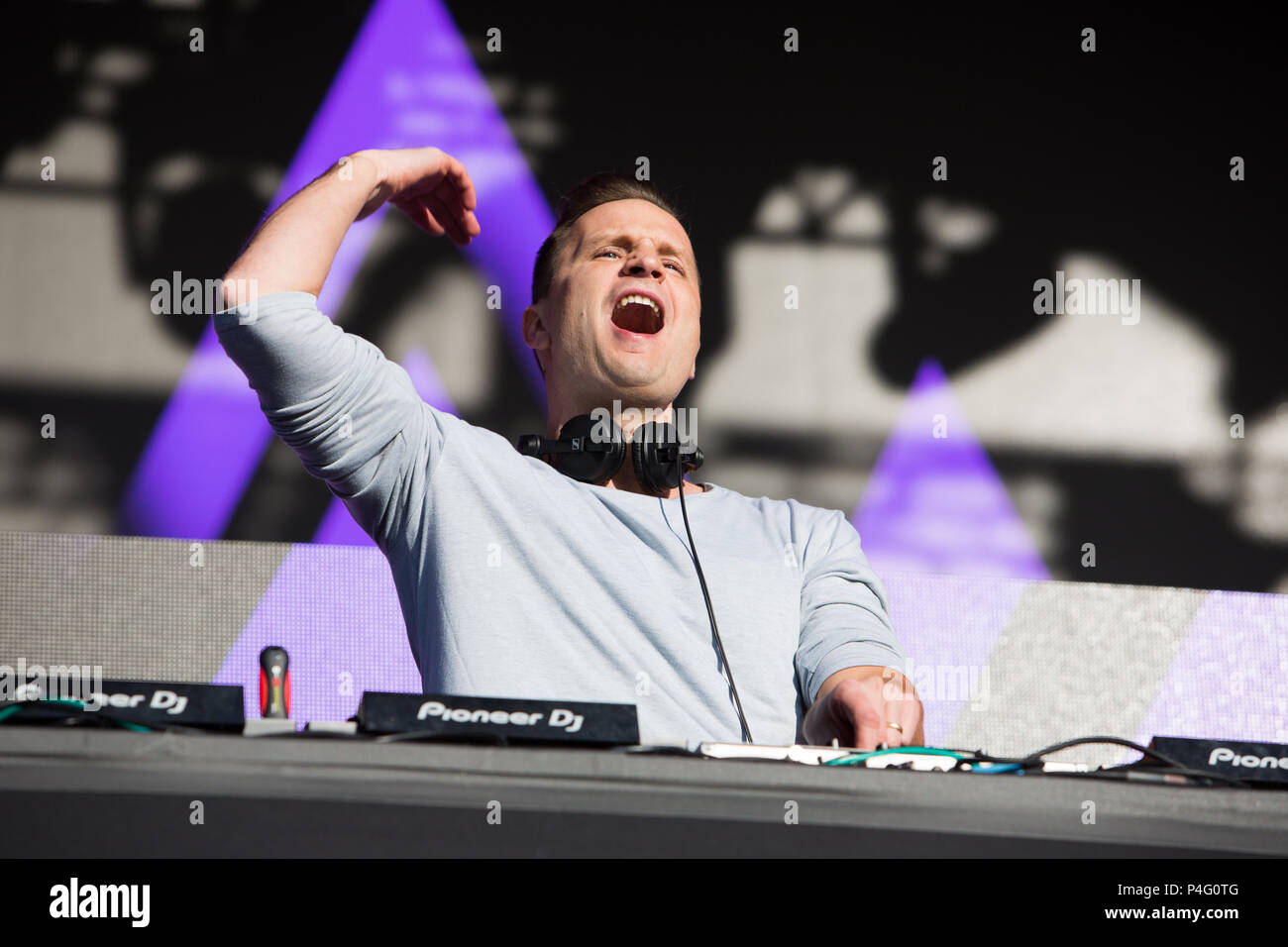 Belfast, Northern Ireland, UK. 21st June, 2018. Marlo performs live for ...