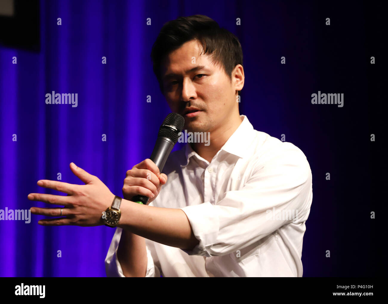 Tokyo, Japan. 21st June, 2018. Japanese film director Yasuhiko Shimizu ...