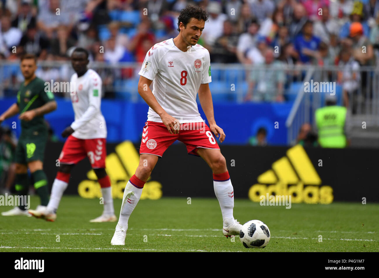 Samara, Russland. 21st June, 2018. Thomas DELANEY (DEN), Action, Single ...