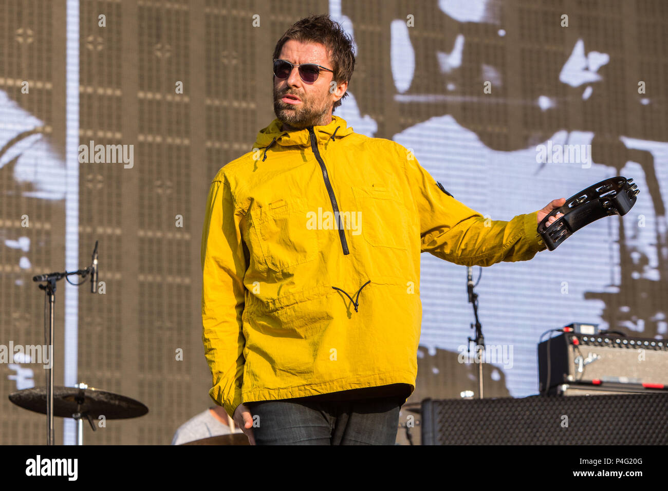 Milan Italy. 21 June 2018. The English singer-songwriter LIAM GALLAGHER ...