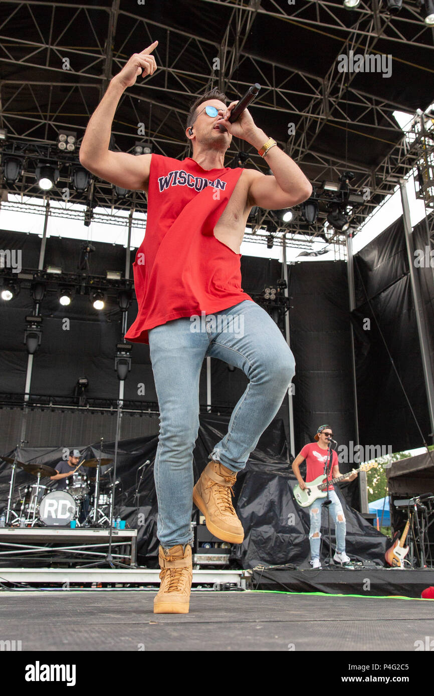Oshkosh, Wisconsin, USA. 21st June, 2018. RUSSELL DICKERSON during ...
