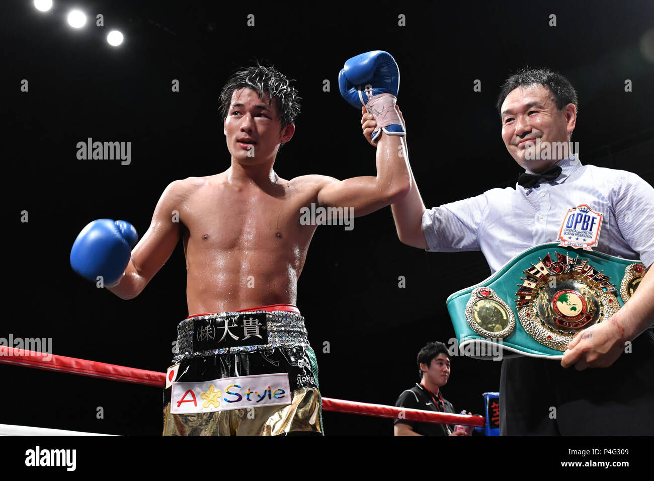Tokyo, Japan. 20th June, 2018. (L-R) Hironori Mishiro (JPN), Kazutoshi ...