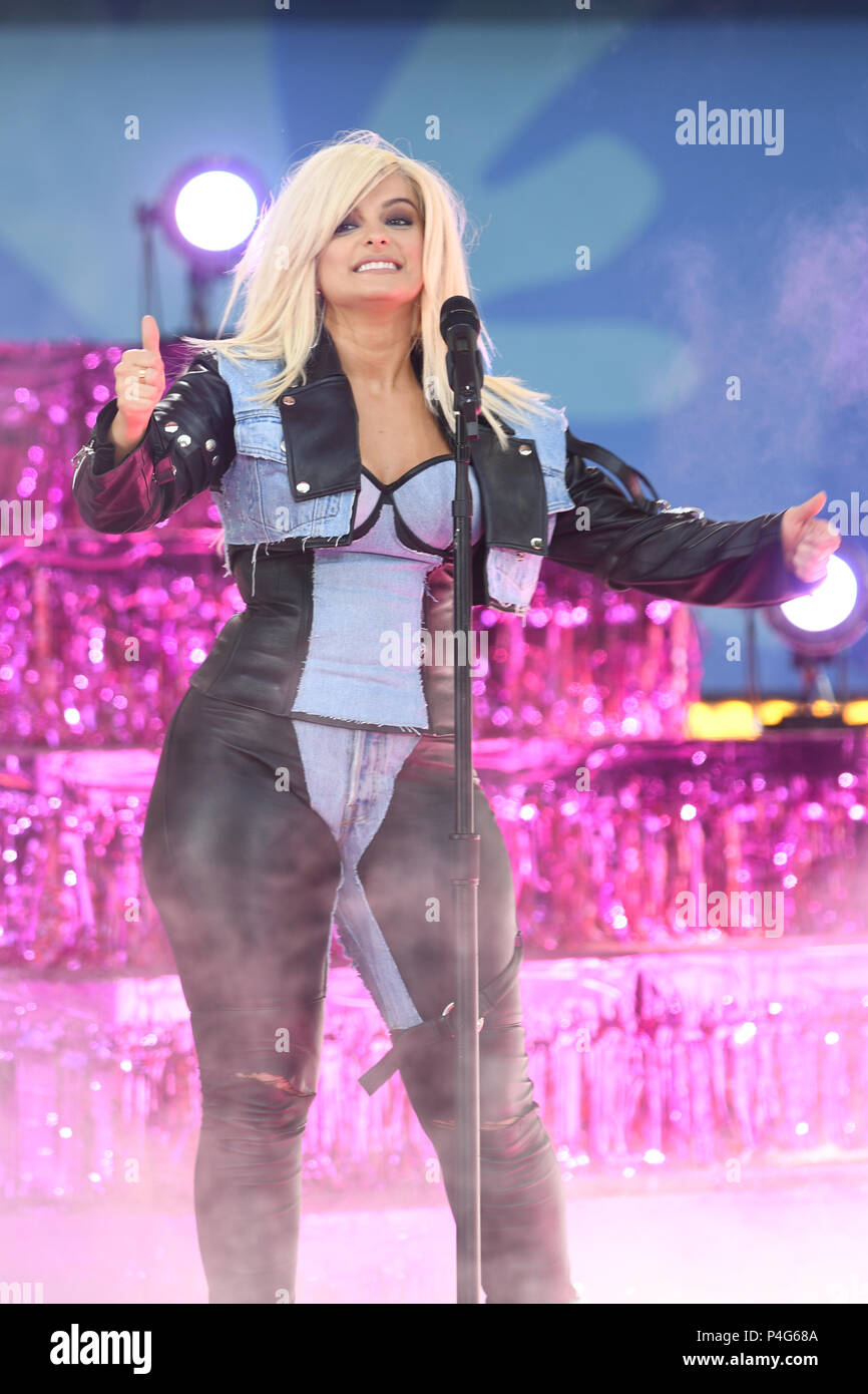New York, NY, USA. 22nd June, 2018. Bebe Rexha Performs on ABC's Good ...