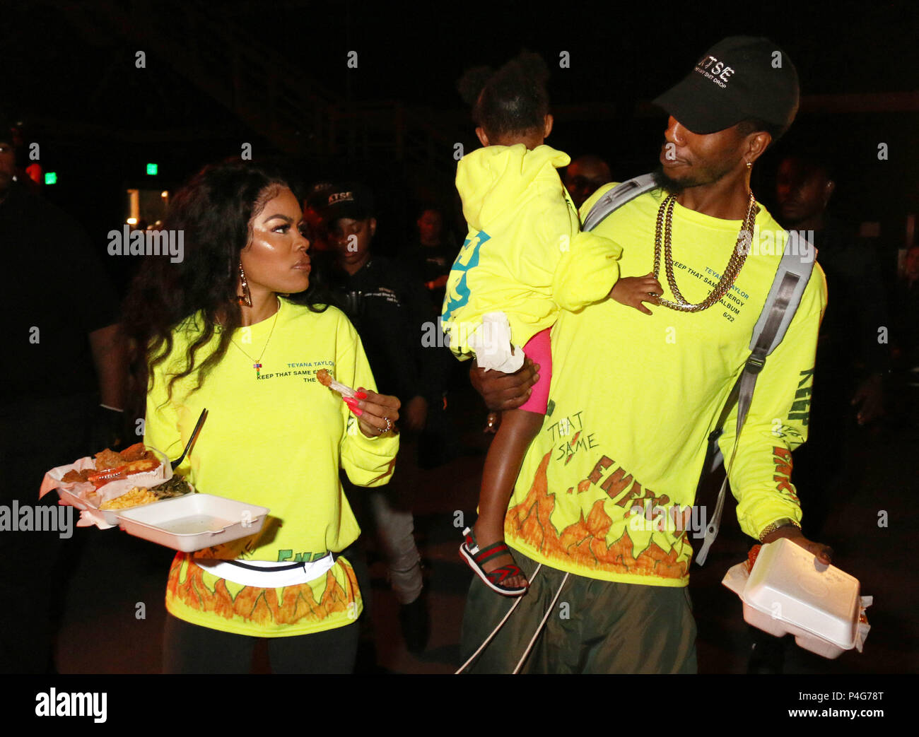 Los Angeles, Ca, USA. 21st June, 2018. Teyana Taylor, Iman Shumpert Jr ...