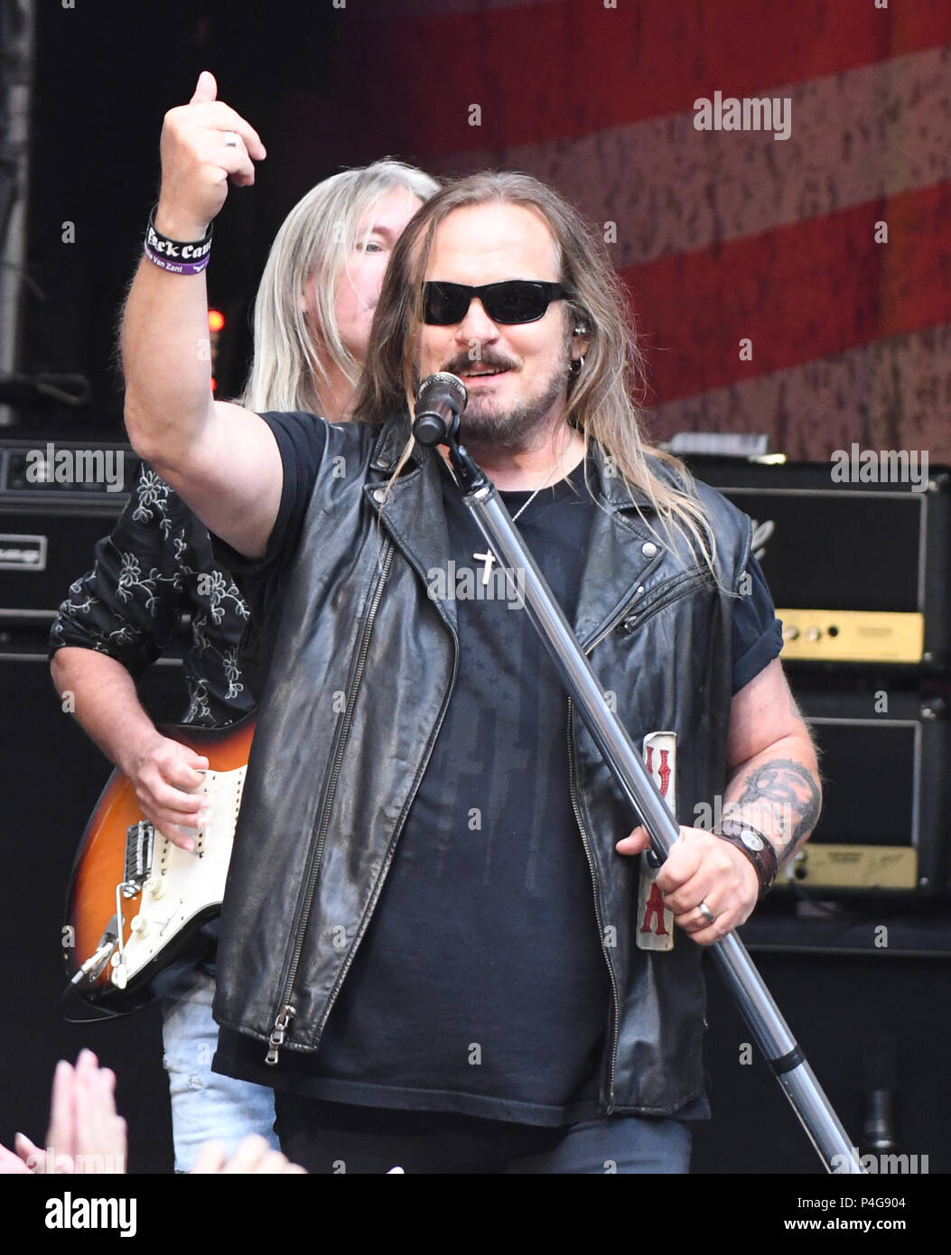 New York, NY, USA. 21st June, 2018. Johnny Van Zant of Lynyrd Skynyrd ...