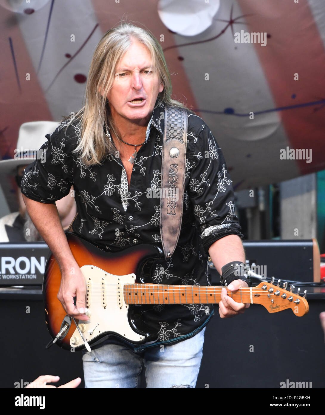 New York, NY, USA. 21st June, 2018. Mark "Sparky” Matejka of Lynyrd ...