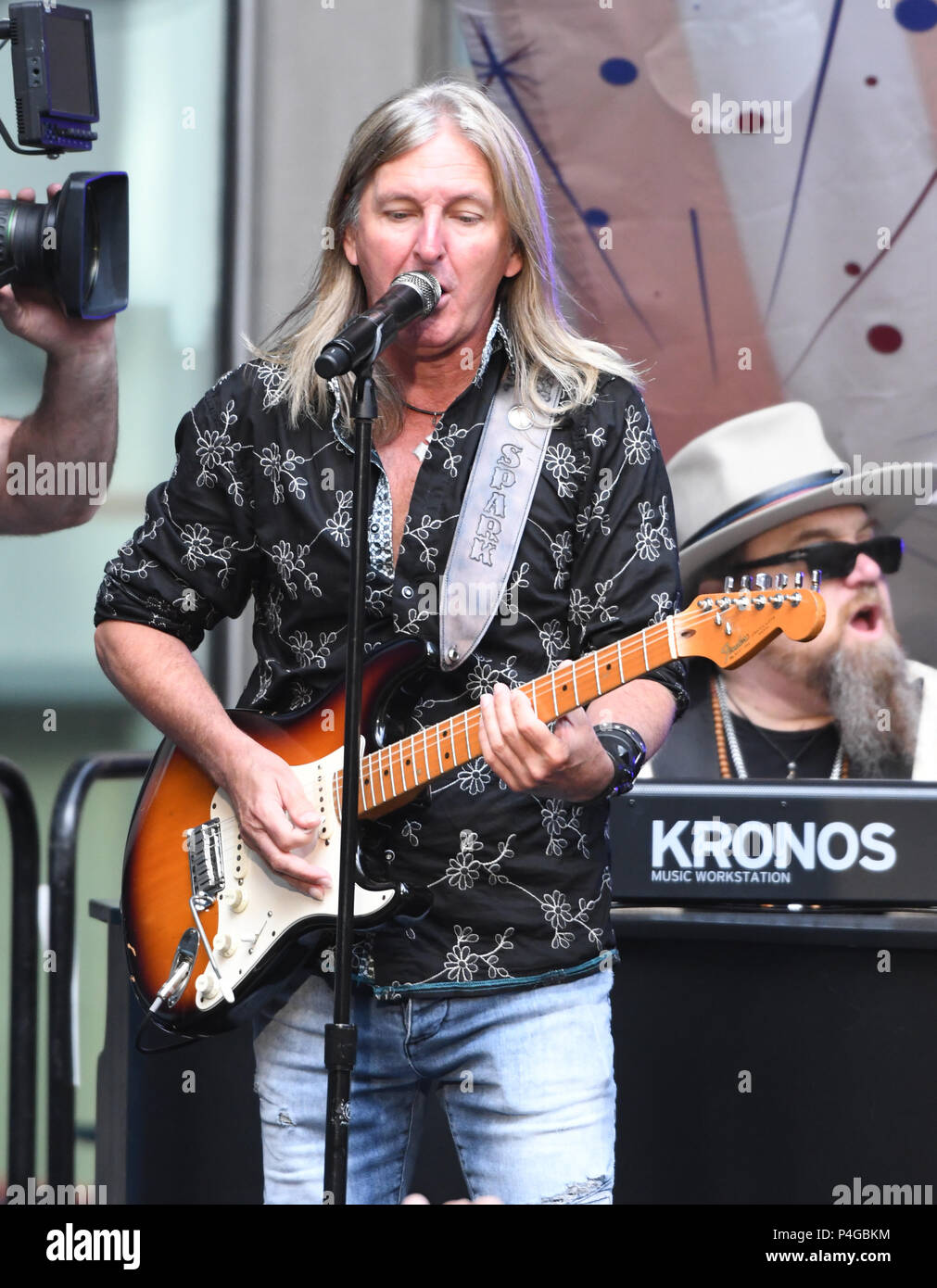 New York, NY, USA. 21st June, 2018. Mark "Sparky” Matejka of Lynyrd ...