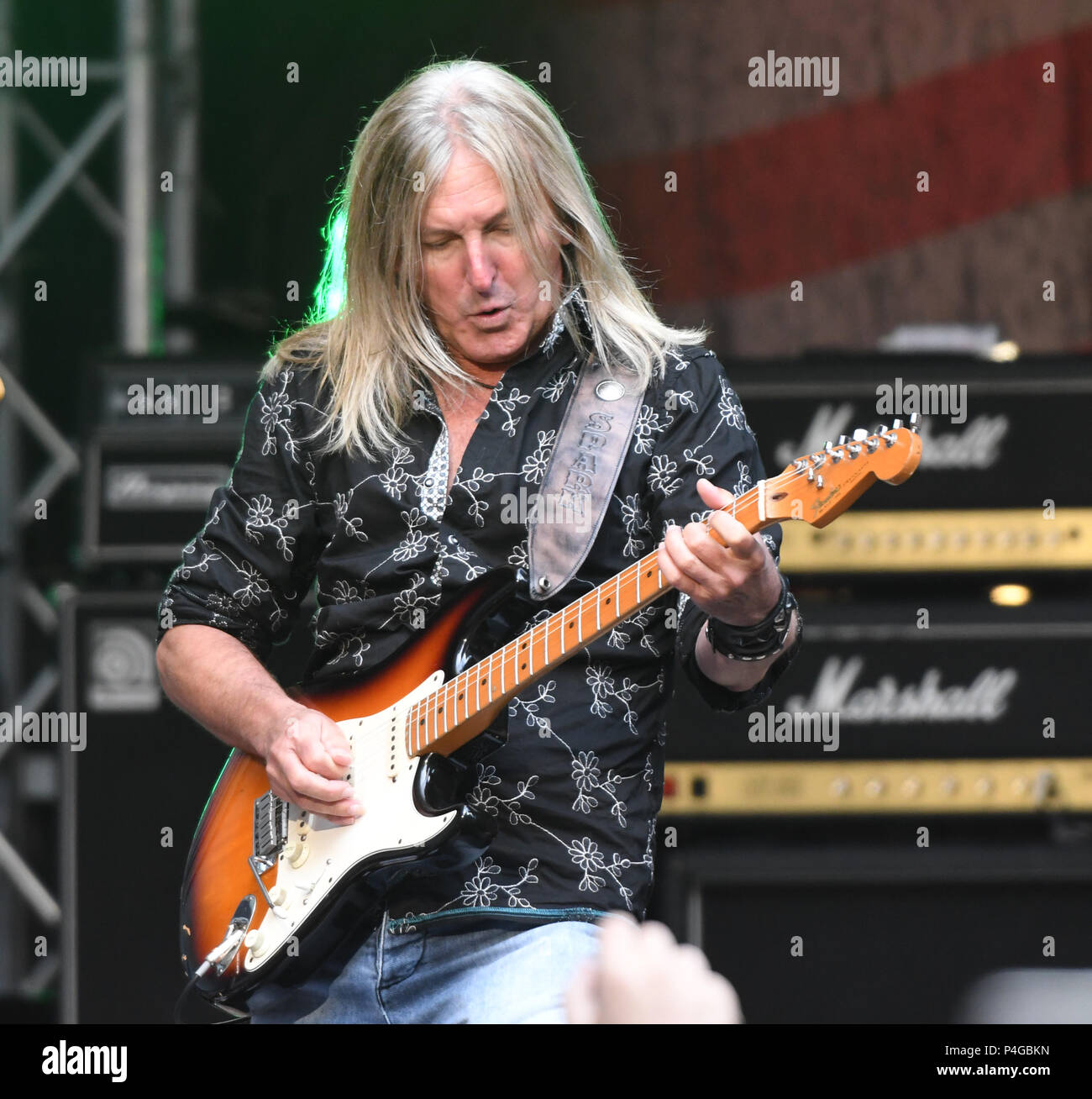 New York, NY, USA. 21st June, 2018. Mark "Sparky” Matejka of Lynyrd ...