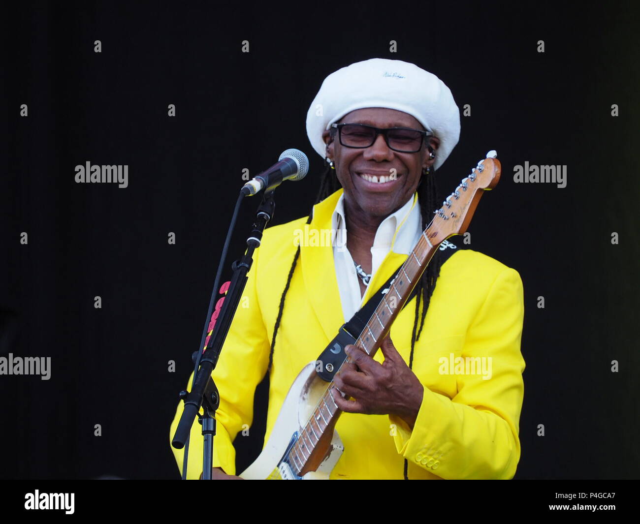 Seaport Close, Newport, Isle of Wight. 22 Jun 2018. Nile Rodgers plays ...