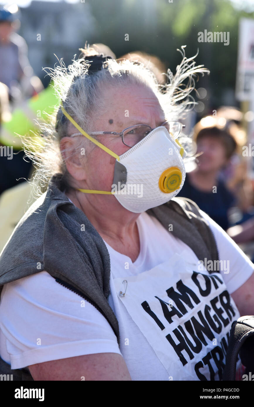 Parliament Square, London, UK. 22nd June 2018. 'Vote No Heathrow ...