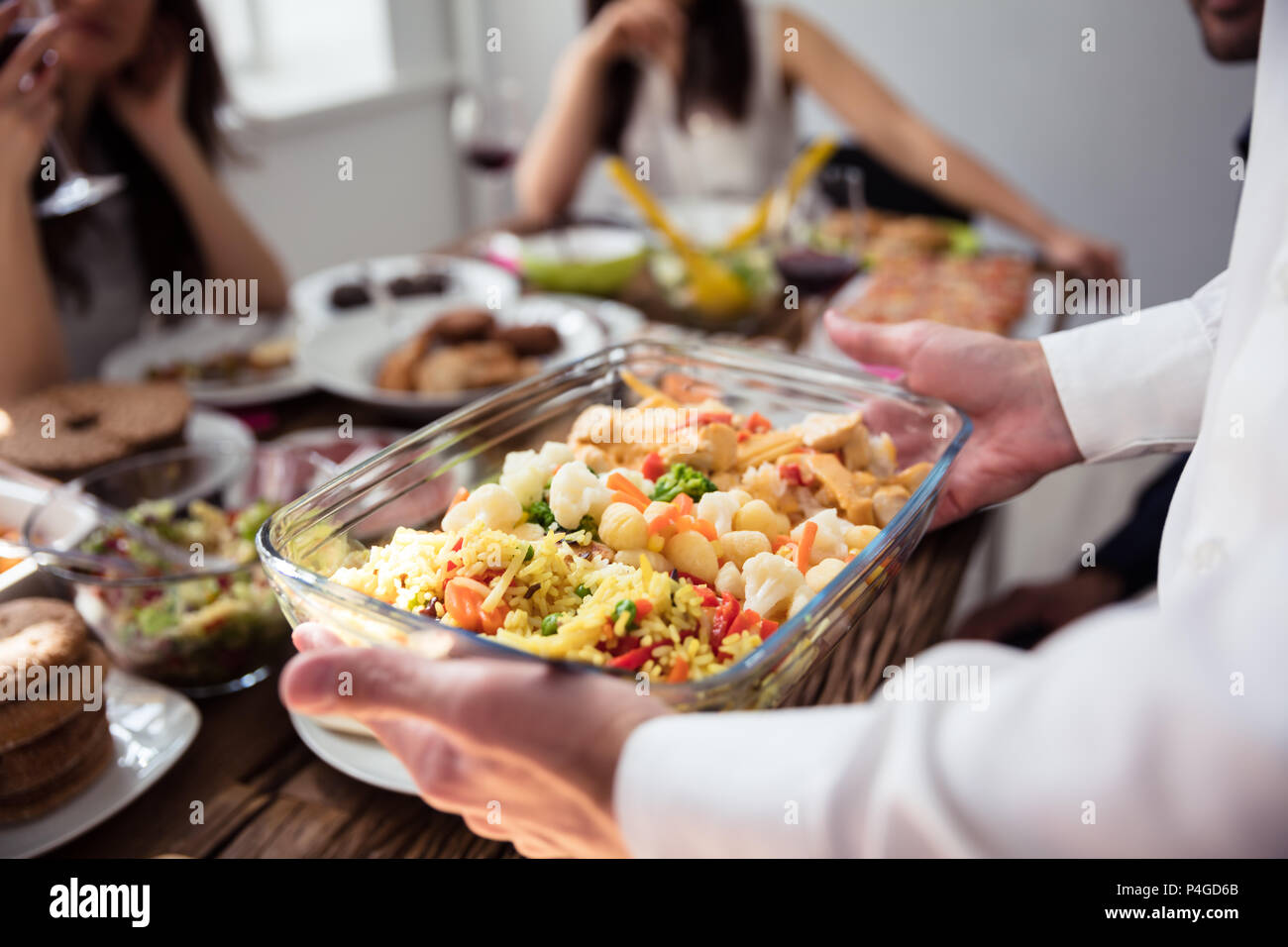 Dinner food table variety hi-res stock photography and images - Alamy