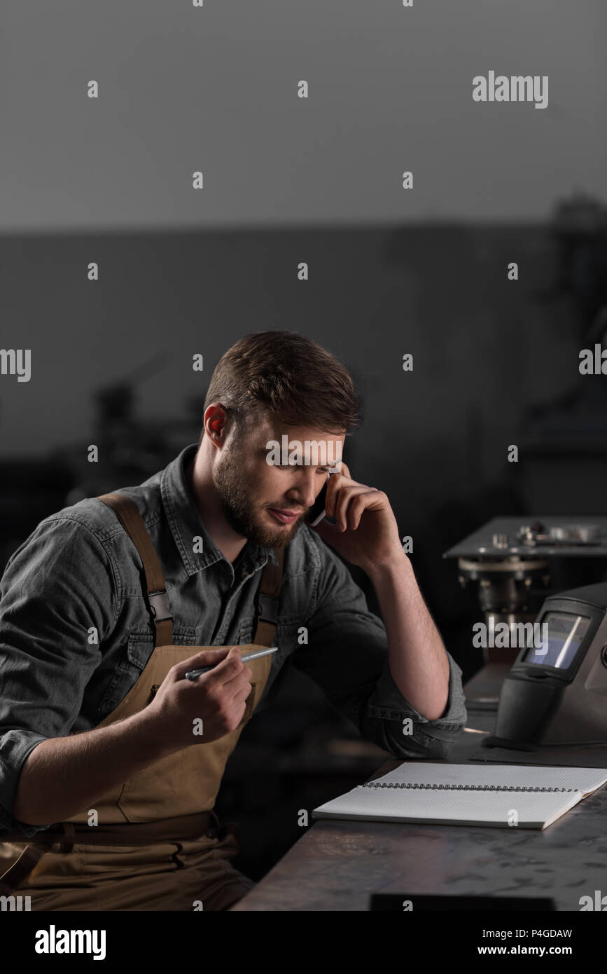 Workman talking on hi-res stock photography and images - Alamy