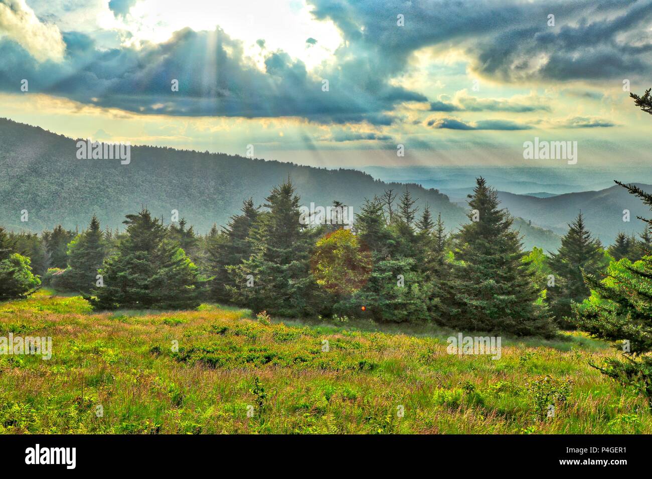 Landscapes of the Blue Ridge Mountains of North Carolina and Tennessee ...