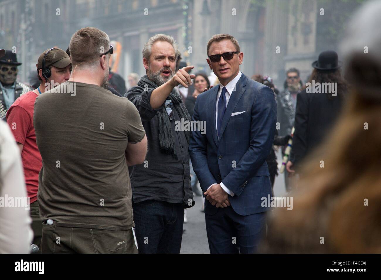 Daniel Craig On The Set Of Spectre High Resolution Stock Photography ...