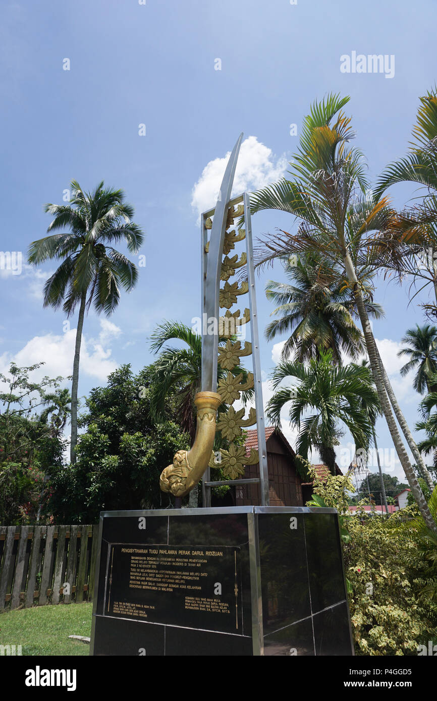 Pasir Salak Historical Monument located in Pasir Salak, Perak Stock ...