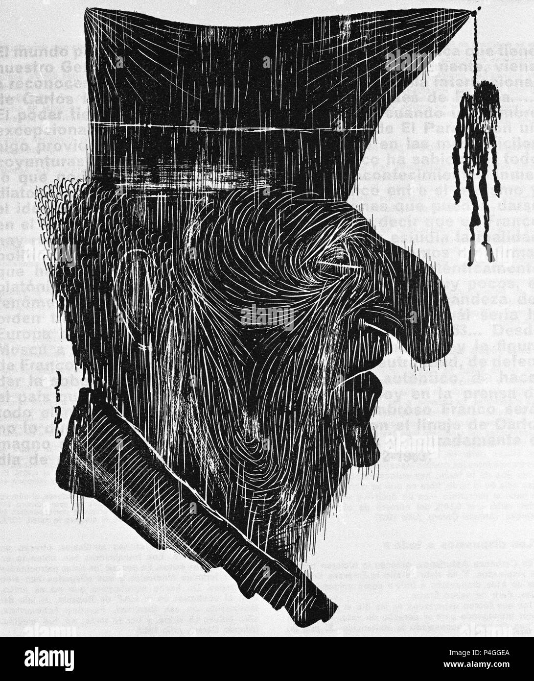 Spanish civil war cartoon hi-res stock photography and images - Alamy