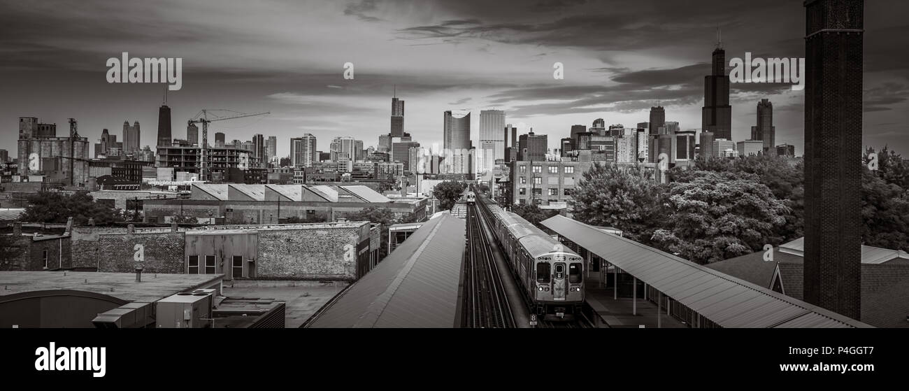 Chicago west side train hi-res stock photography and images - Alamy
