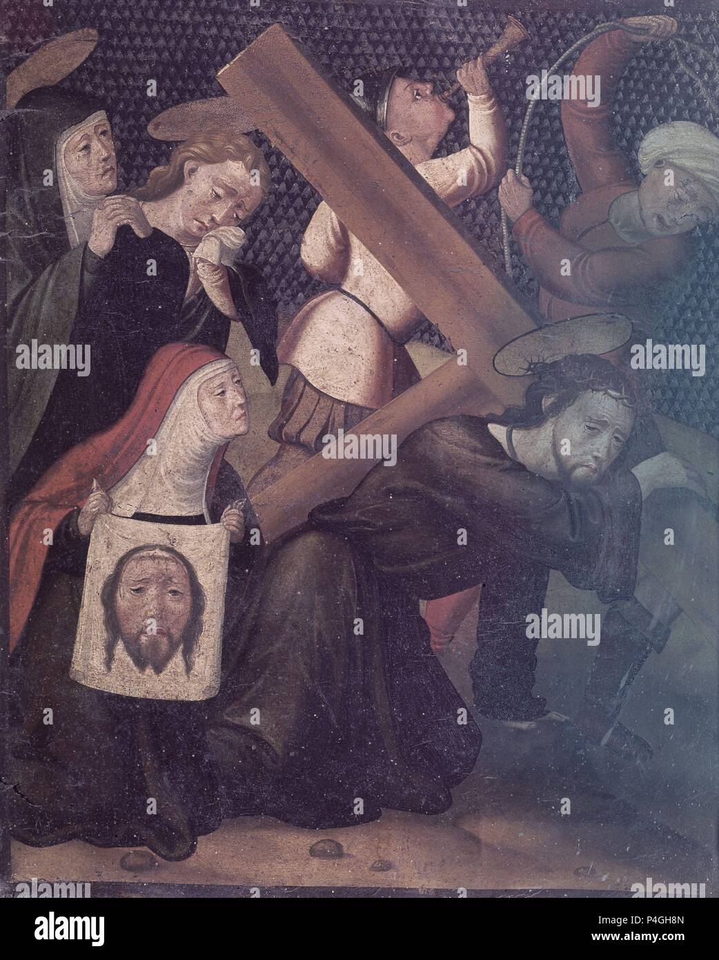 CAMINO DEL CALVARIO - SIGLO XV - 61x52. Location: MUSEO HOSPITAL DE ...