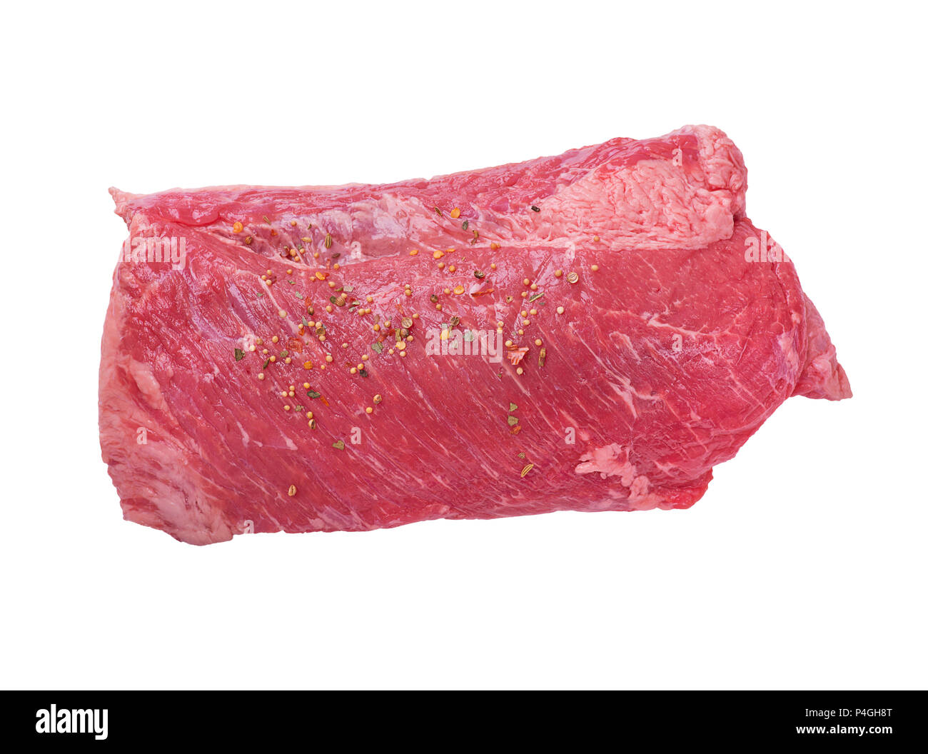 Raw Corned beef isolated on white background Stock Photo - Alamy