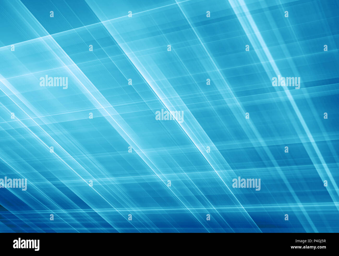 Abstract glowing grid background in perspective, blue theme background ...