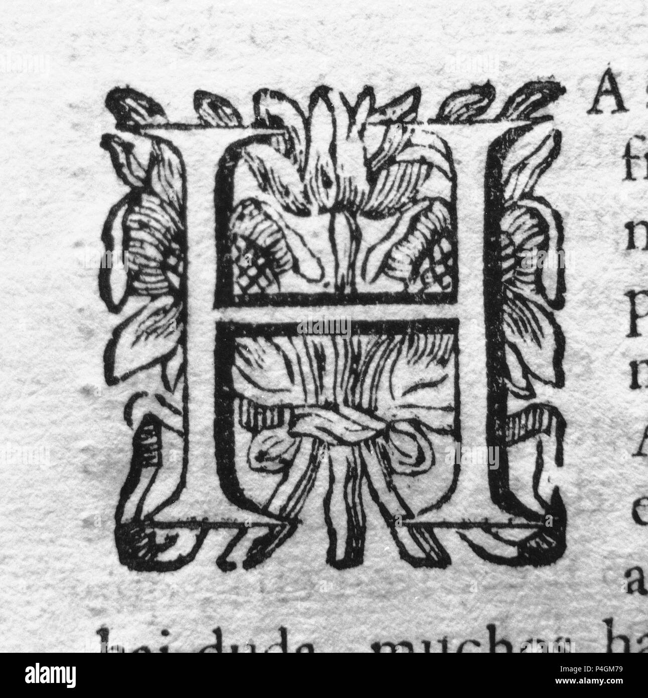 LETRA CAPITULAR - INICIAL HISTORIADA. Location: INSTITUTO DE ...