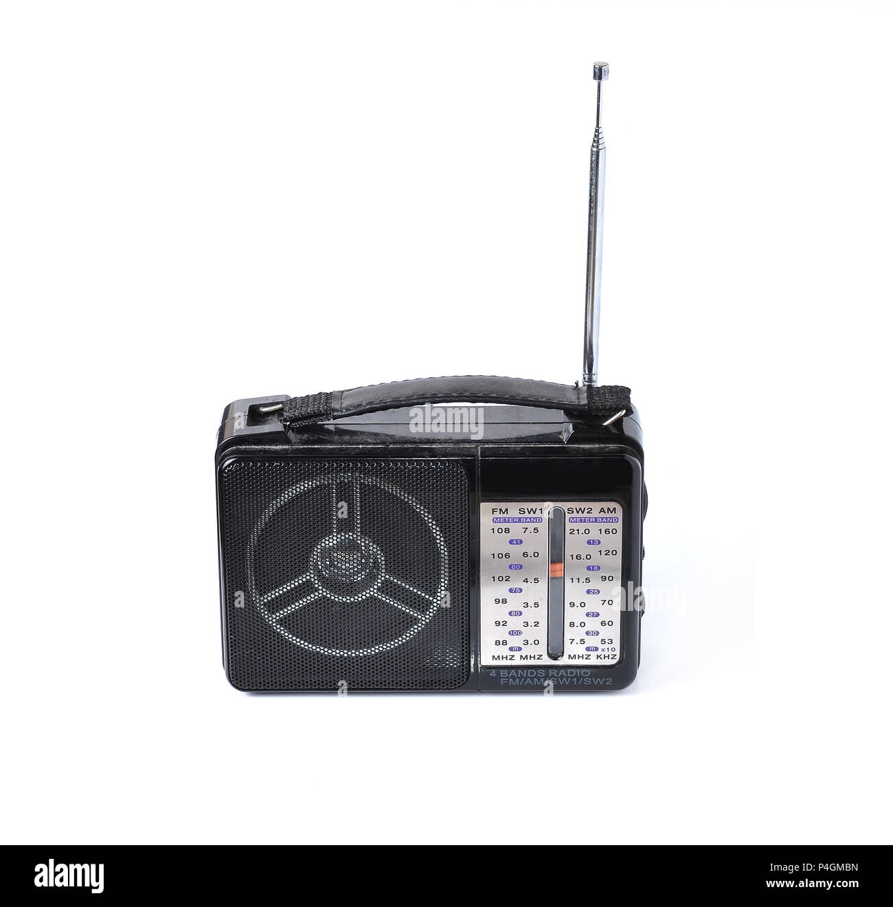 radio transmitter isolated on white background with Stock Photo - Alamy