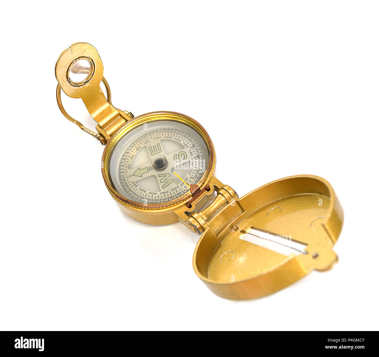 compass isolated on white background Stock Photo - Alamy