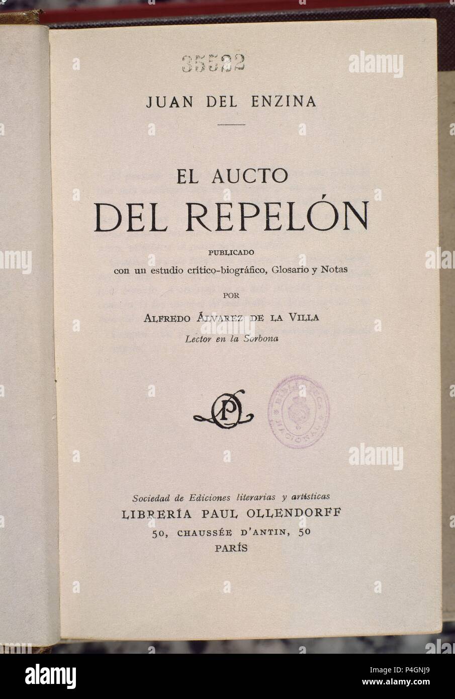 EL AUTO DEL REPELON - 1469 - T/18016. Author: ENCINA JUAN DEL / JUAN DE ...