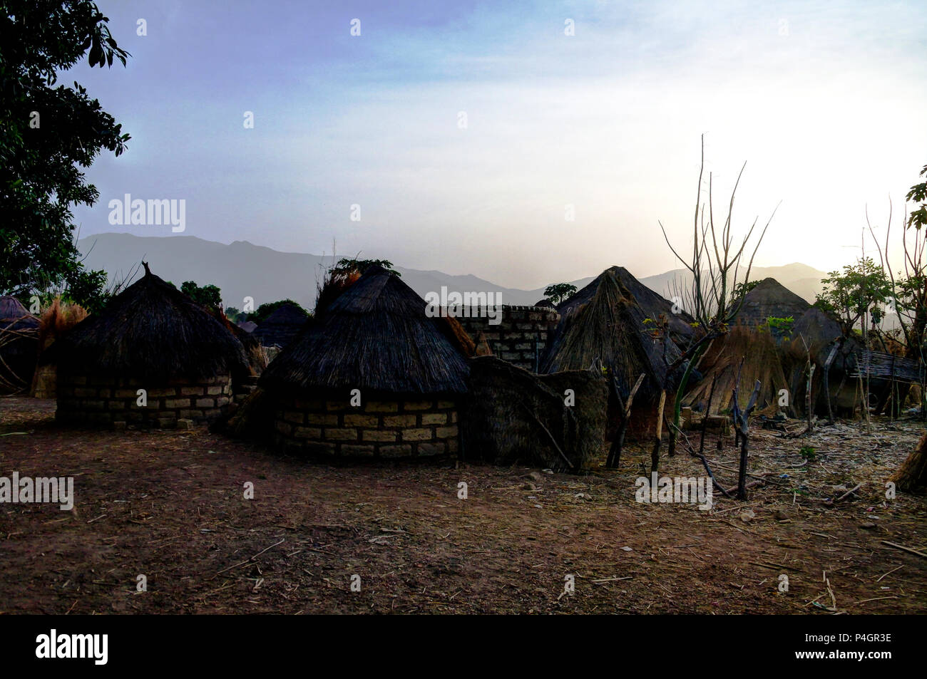 Landscape of the Village of Dowayo tribe at Poli, Cameroon Stock Photo ...