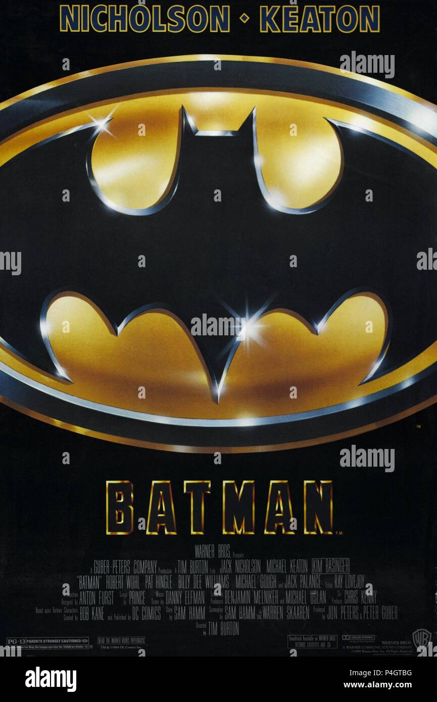 Batman 1989 poster hi-res stock photography and images - Alamy