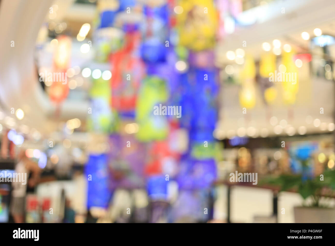 Blur of department store background for design backdrop in your work ...