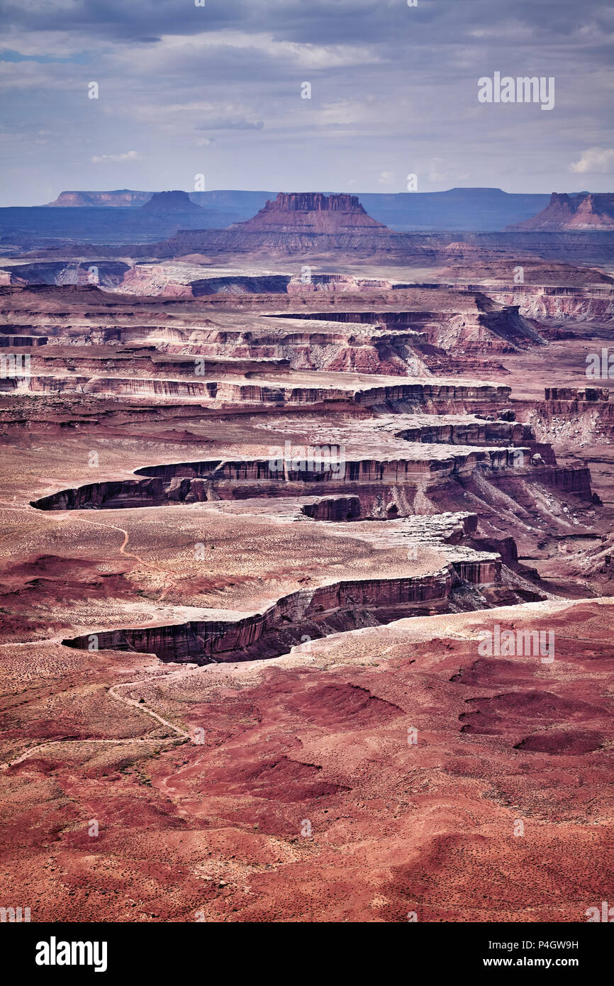 Canyonlands National Park, color toned picture, Island in the Sky ...