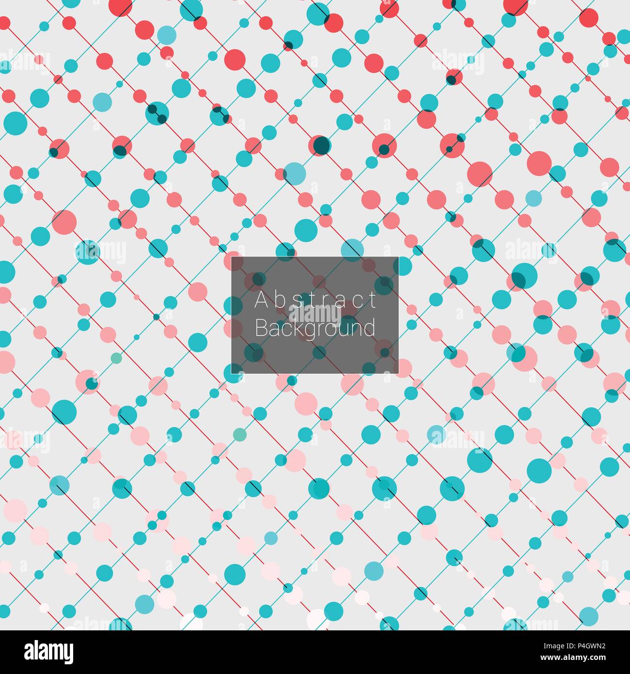 Abstract diagonal lines with colorful dots pattern, vector illustration ...