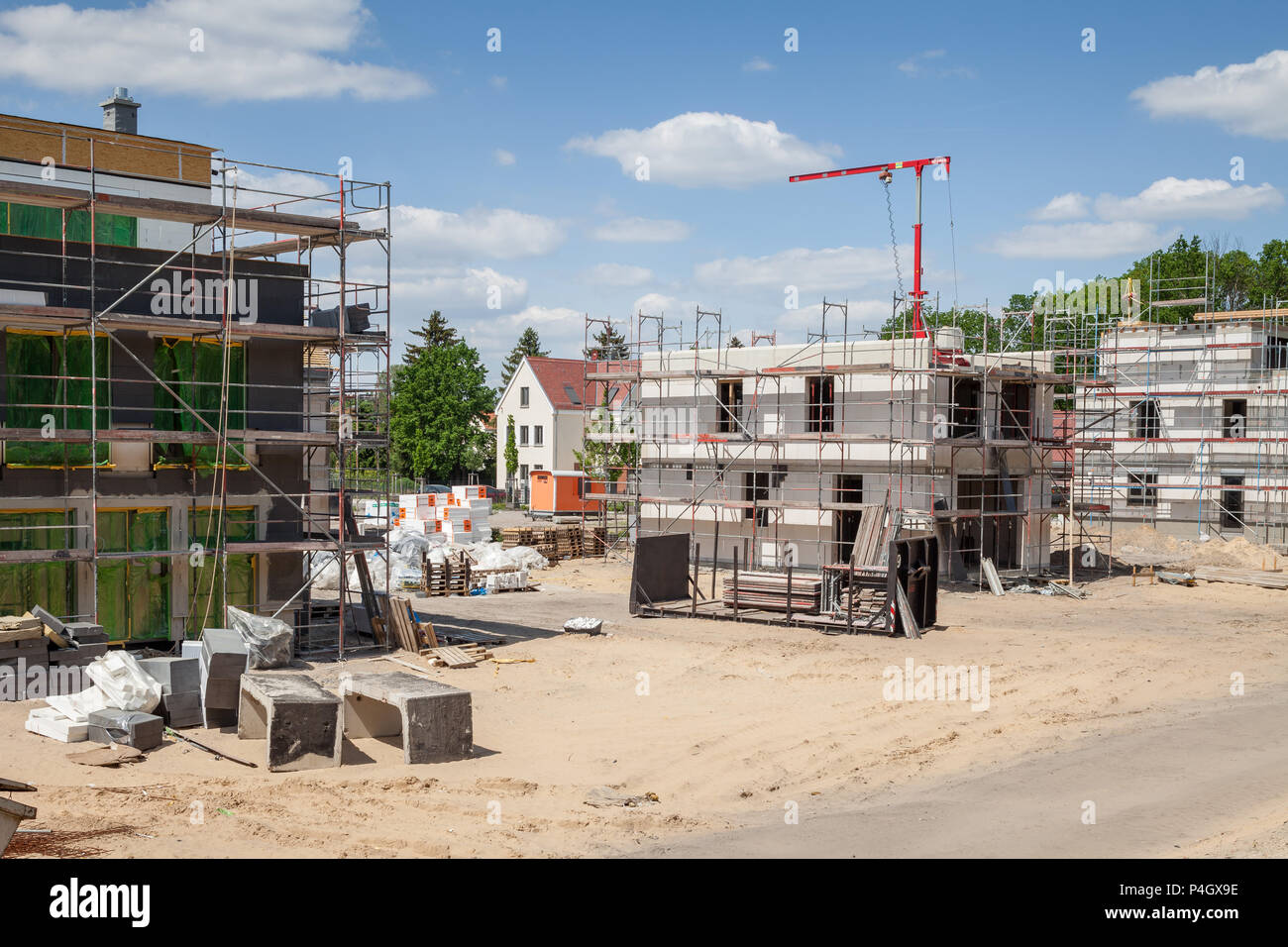 Berlin, Germany, new building Detached housing estate Gartenstadt ...