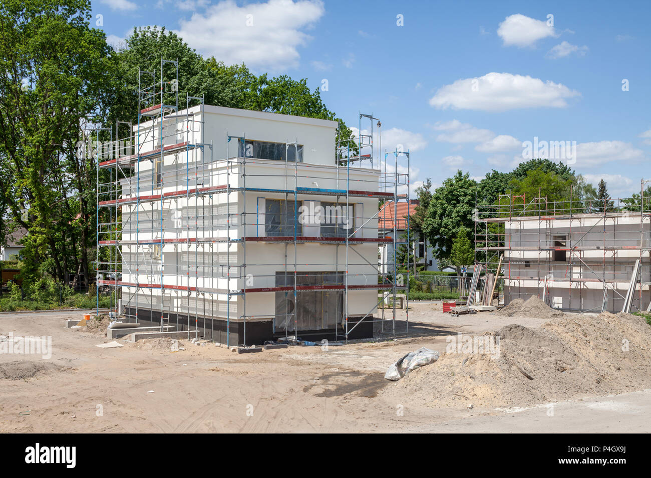 Berlin, Germany, new building Detached housing estate Gartenstadt ...