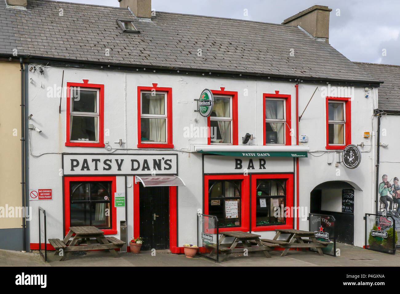 A village pub in County Donegal - Patsy Dan's Bar on the main street in ...