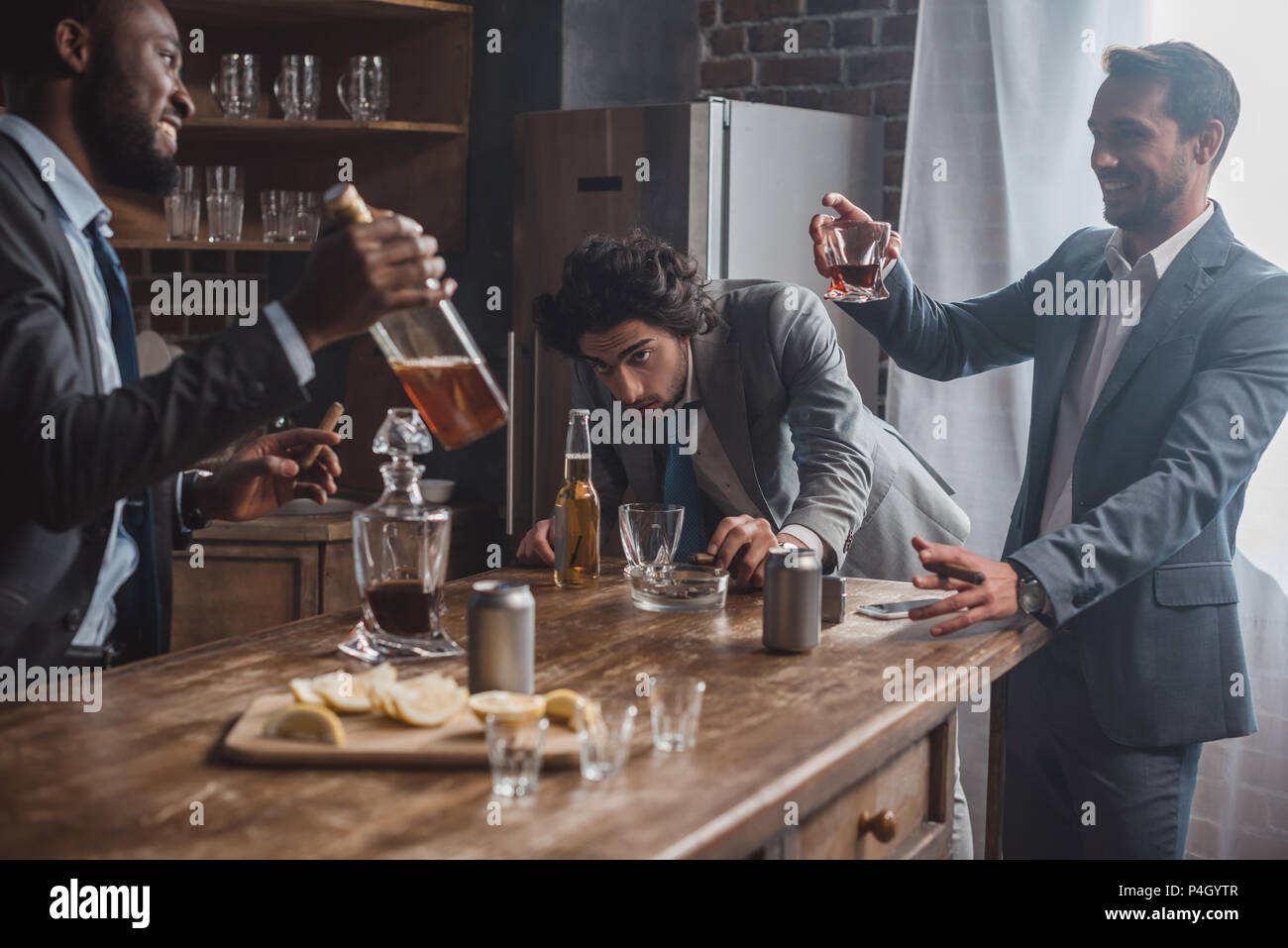 Drunk party partying group hi-res stock photography and images - Alamy