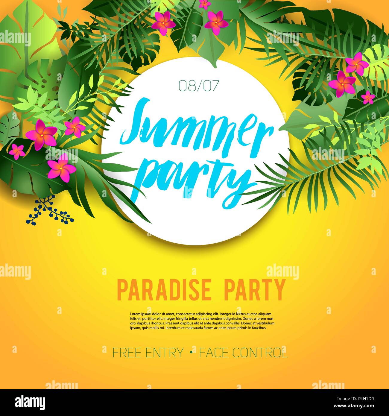 Postcard party Stock Vector Images - Alamy