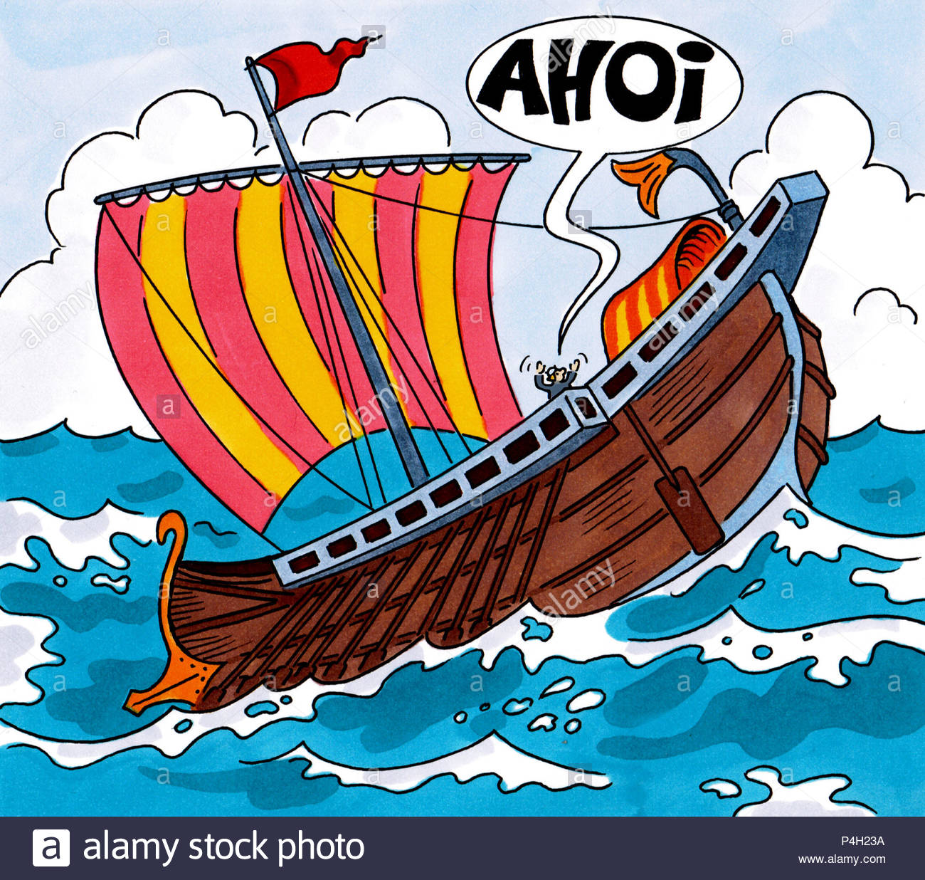 Cartoon Viking Ship Stock Photos & Cartoon Viking Ship Stock Images - Alamy