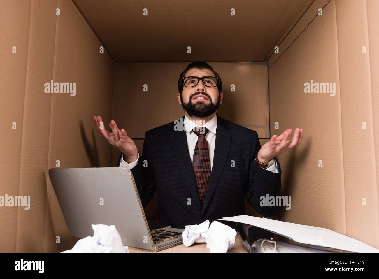 Cardboard laptop hi-res stock photography and images - Alamy
