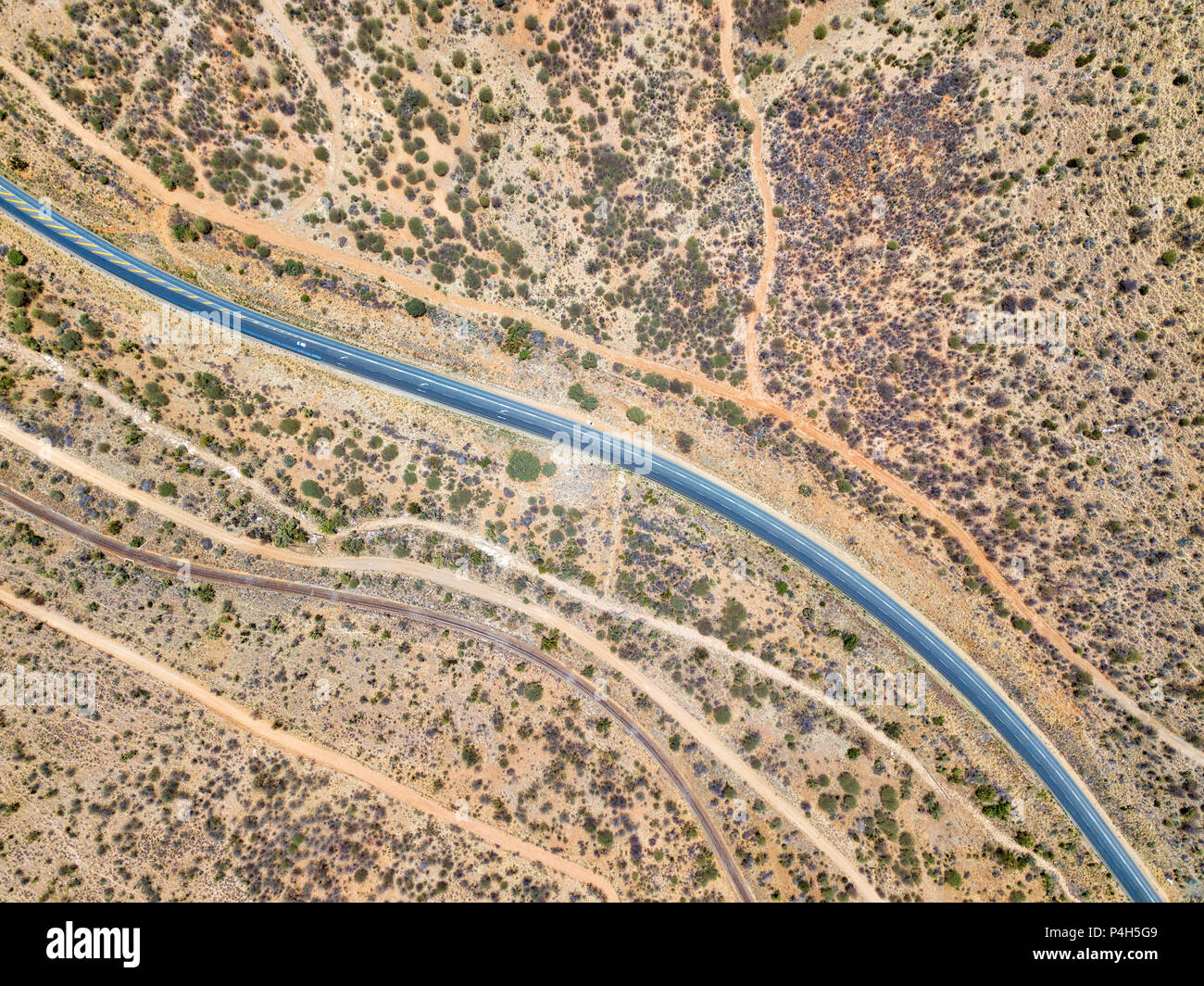 Namibia Landscape and Roads Outside Windhoek taken in January 2018 ...