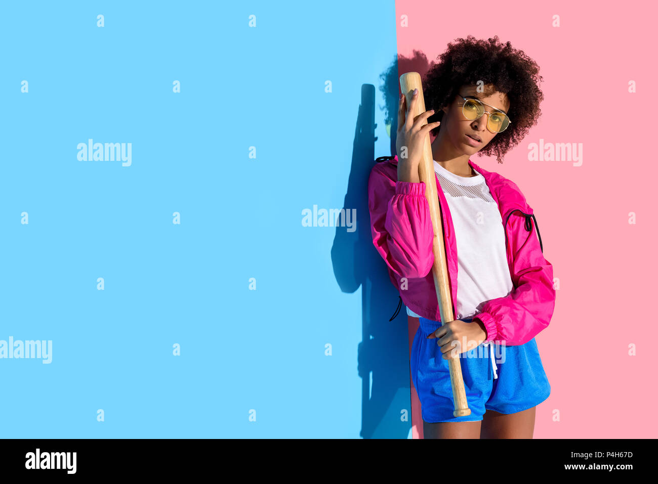 Girl baseball bat hi-res stock photography and images - Alamy