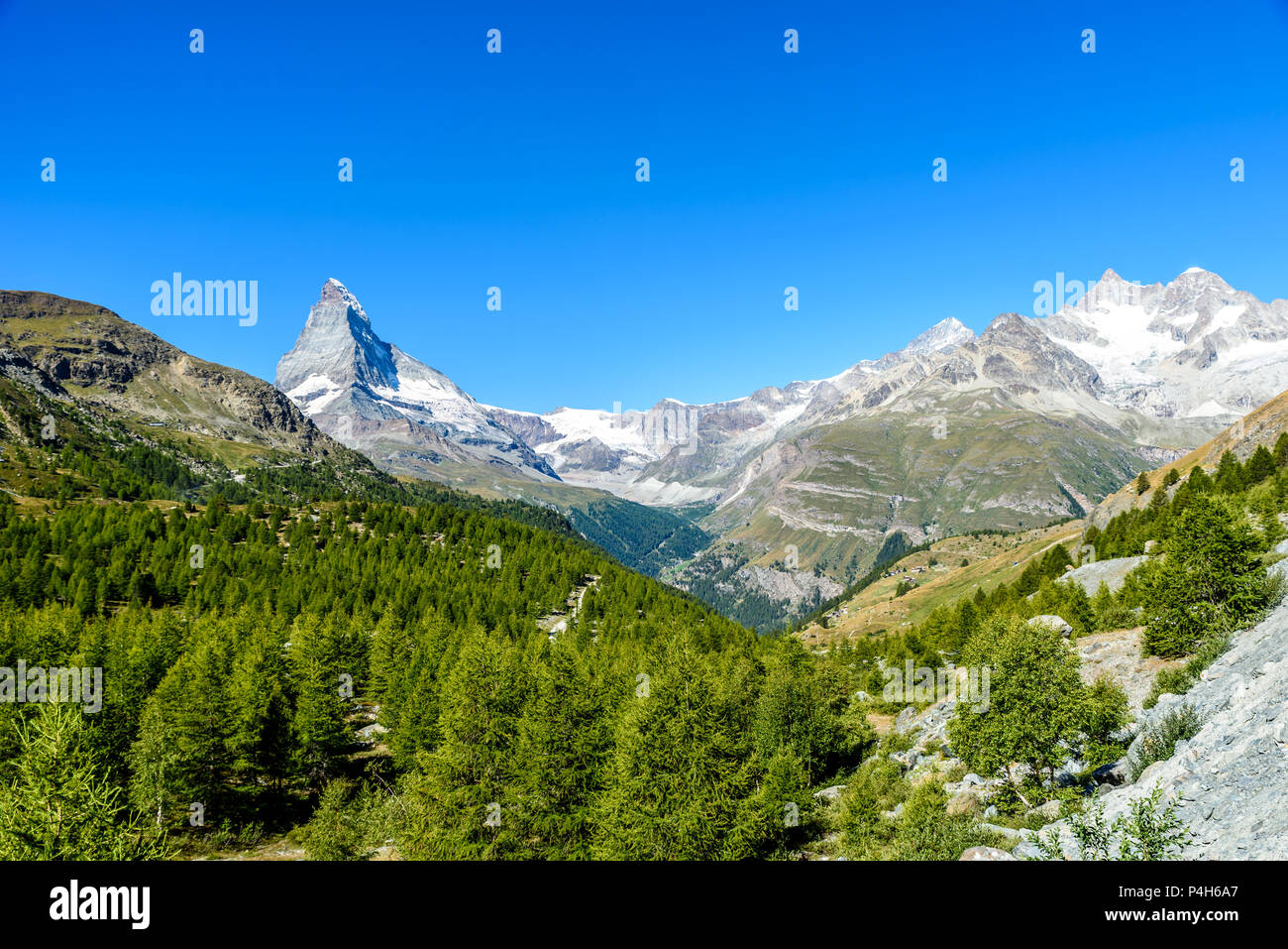 Matterhorn - beautiful landscape of Zermatt, Switzerland Stock Photo ...