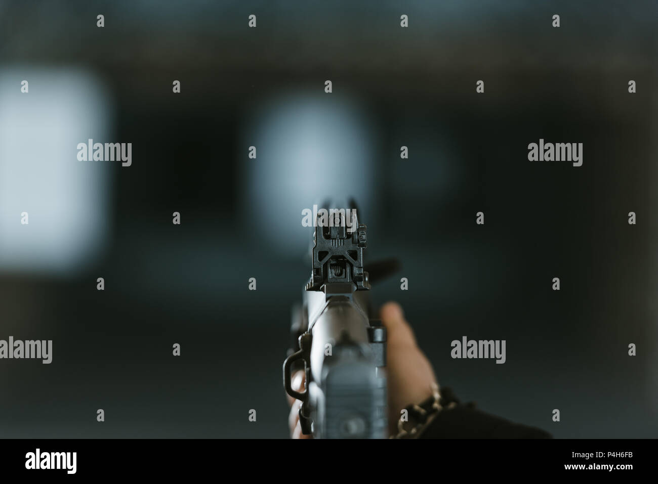 Target in shooting range hi-res stock photography and images - Alamy