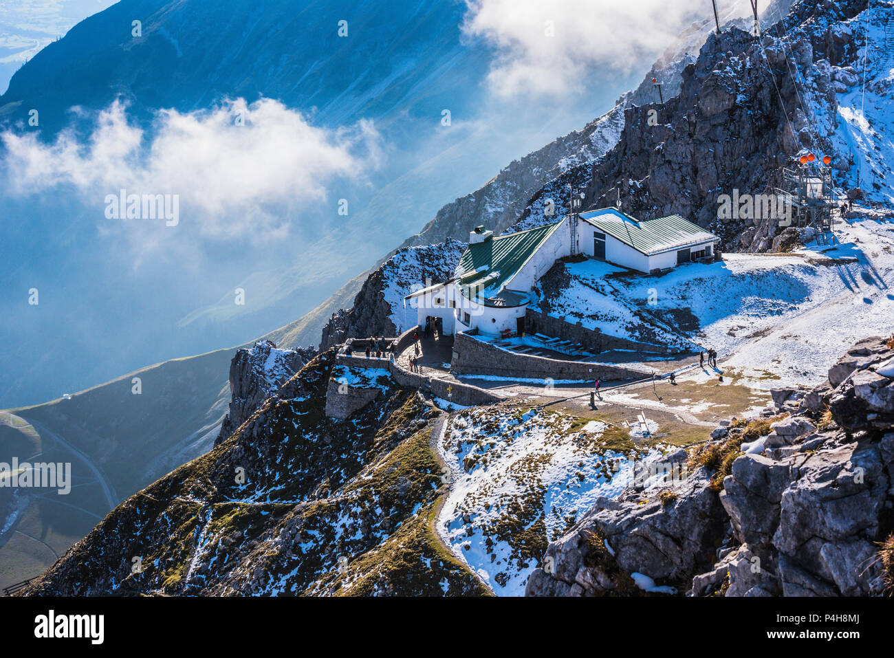 Hafelekar top station hi-res stock photography and images - Alamy
