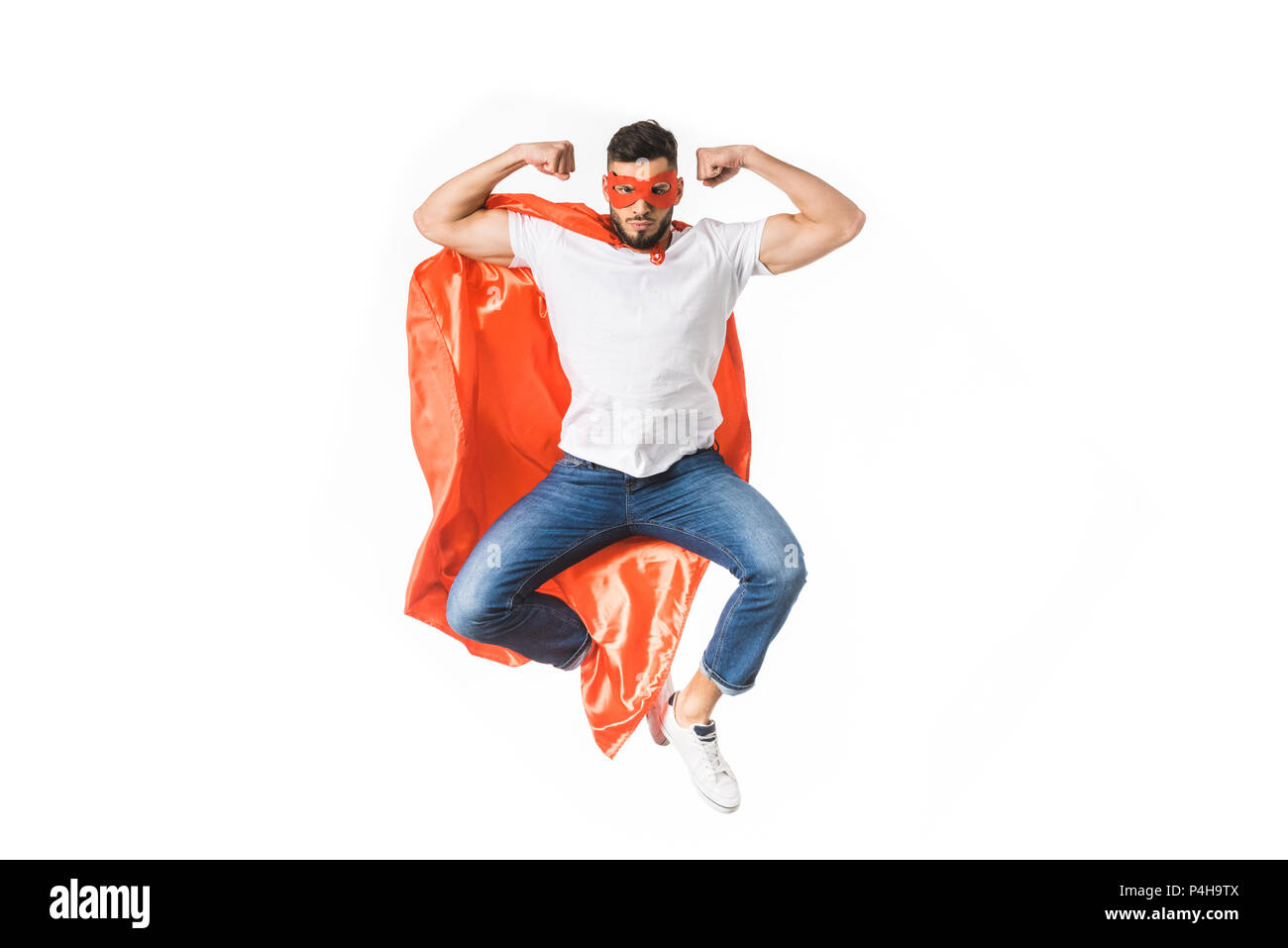 Man with red cloak hi-res stock photography and images - Alamy