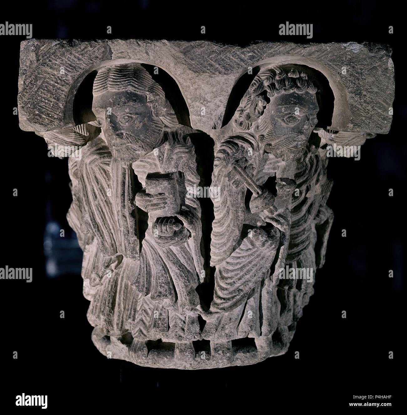 CAPITEL ROMANICO DE SAHAGUN. Location: ARCHAEOLOGICAL MUSEUM, LEON ...